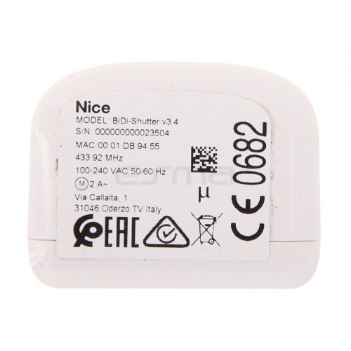 NICE BiDi Shutter 433,92 Mhz Receiver