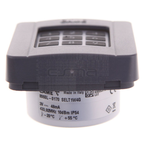CAME SELT1W4G 806SL-0170 Keypad