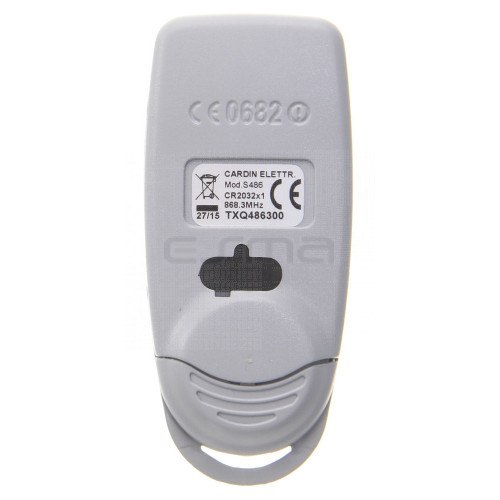 CARDIN S486 QZ3 TXQ486300 Remote control