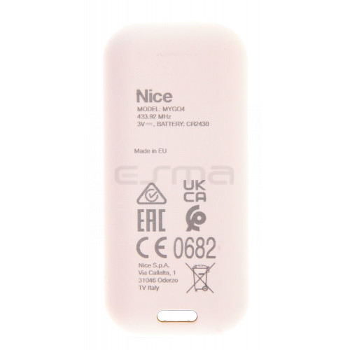 NICE MyGo4 Remote control